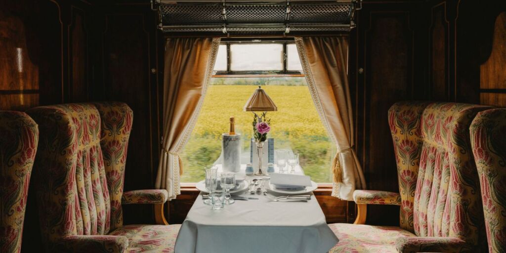 On board Belmond British Pullman's English wine train